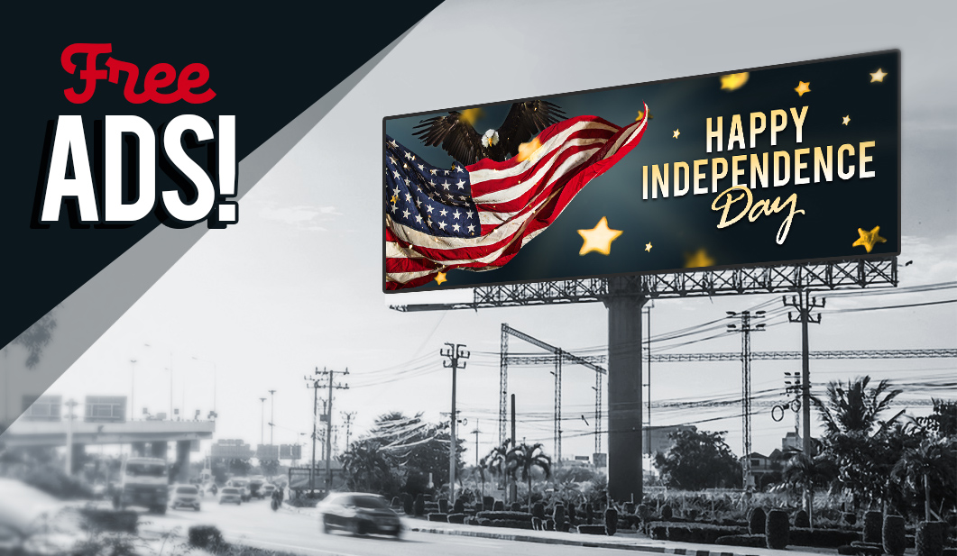 FREE 4th of July Billboard Ads