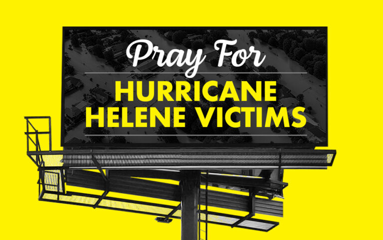 Free "Pray for Hurricane Helene Victims" Billboard Ad