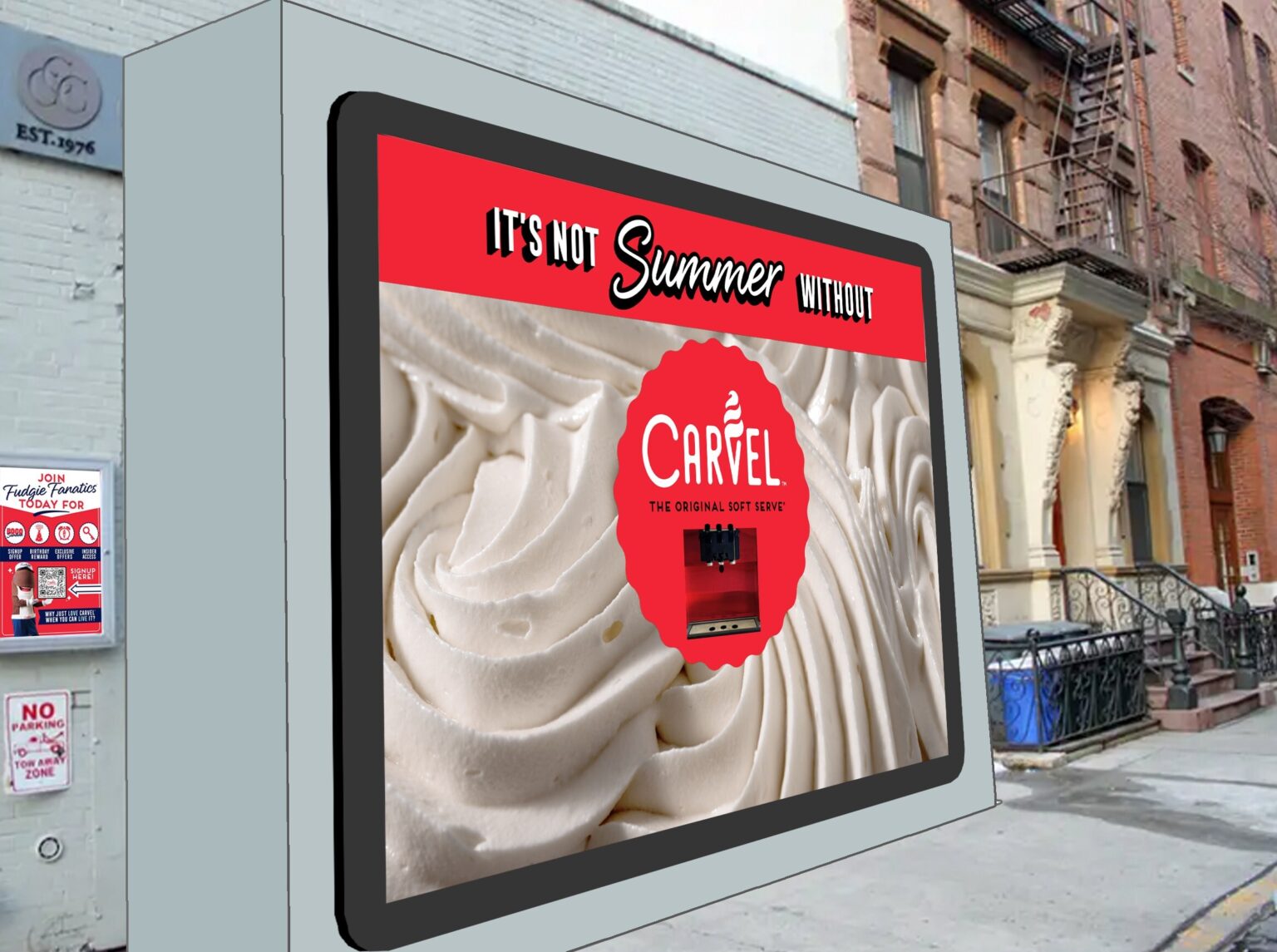 Carvel® Unveils NYC's First-Ever Soft Serve Dispensing Billboard