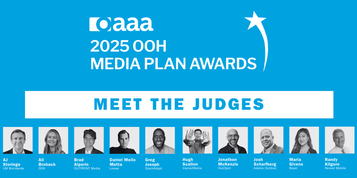 OAAA Introduces Jury Lineup for 2025 OOH Media Plan Awards